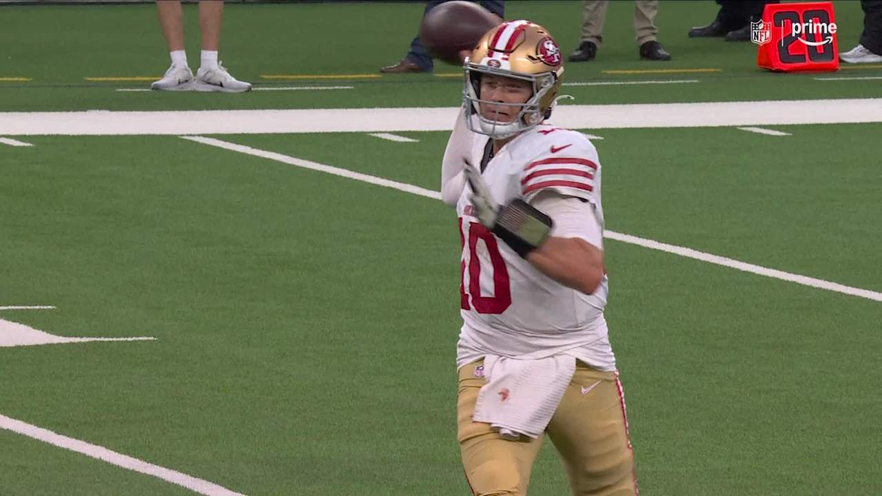 San Francisco 49ers quarterback Mac Jones best throws from two ...
