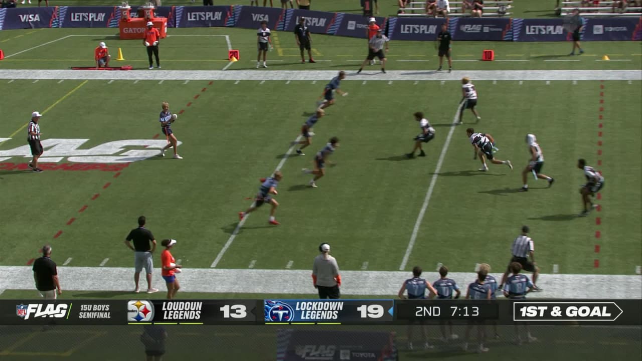 Lockdown Legends quarterback Peyton Dickerson floats perfect touchdown ...