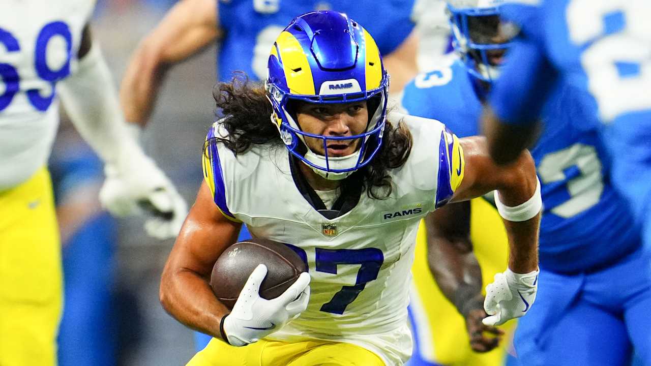 Rams WR Puka Nacua exits Week 1 loss vs. Lions with knee injury
