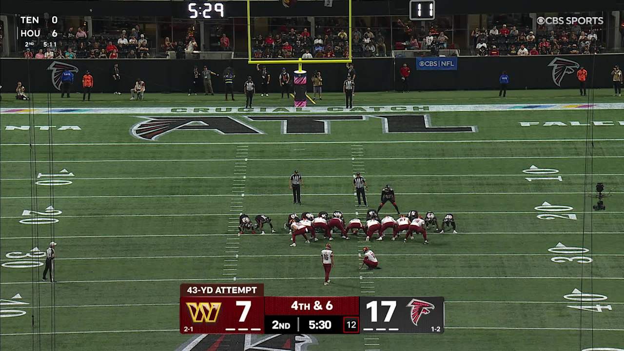 Washington Commanders kicker Matt Gay strikes 43-yard field goal to get ...
