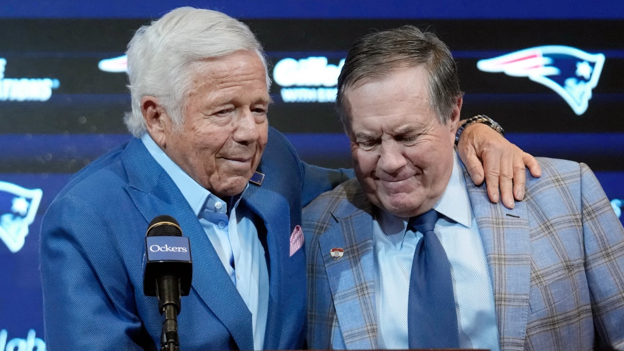New England Patriots owner Robert Kraft delivers statement after Patriots, head coach Bill ...