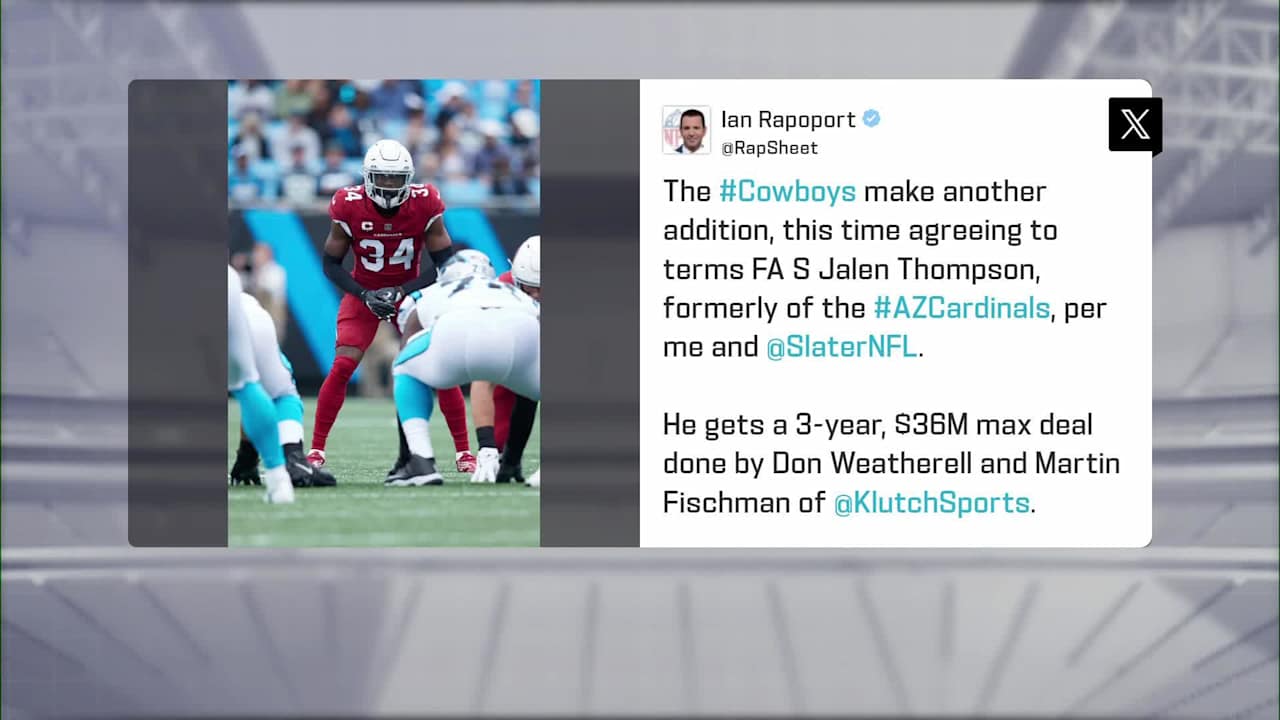 NFL Network reporter Jane Slater breaks down Dallas Cowboys signing ...