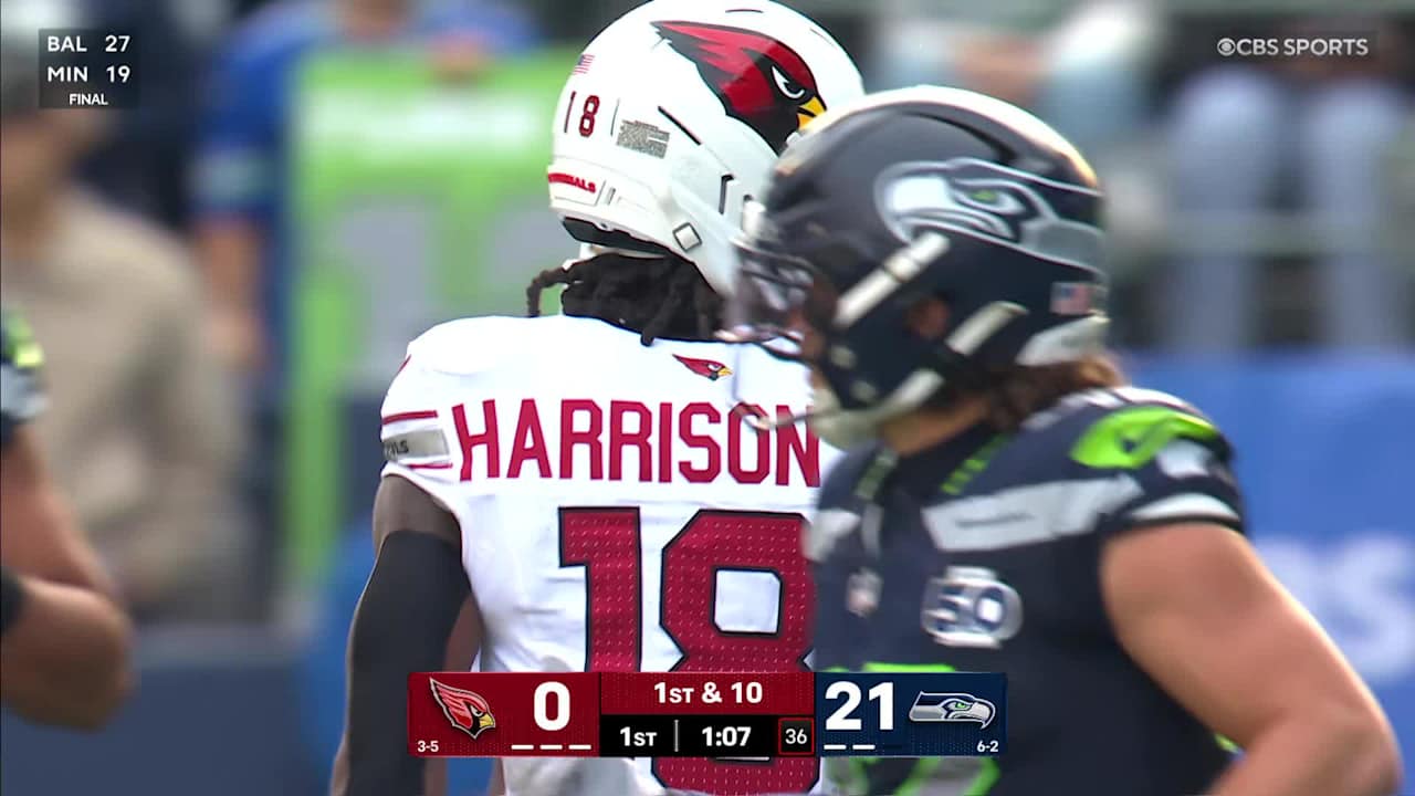 Arizona Cardinals wide receiver Marvin Harrison Jr.'s first catch ...