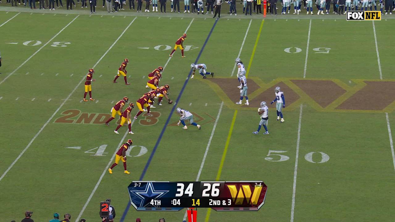 Dallas Cowboys snag game-sealing interception on Washington Commanders ...