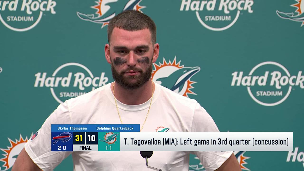 Miami Dolphins quarterback Skylar Thompson shows love to Tua Tagovailoa ...