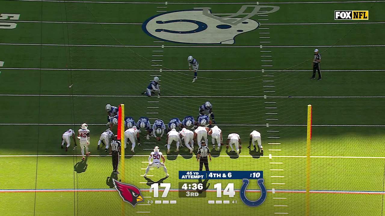 Indianapolis Colts kicker Mike Badgley's 45-yard field goal marks first ...