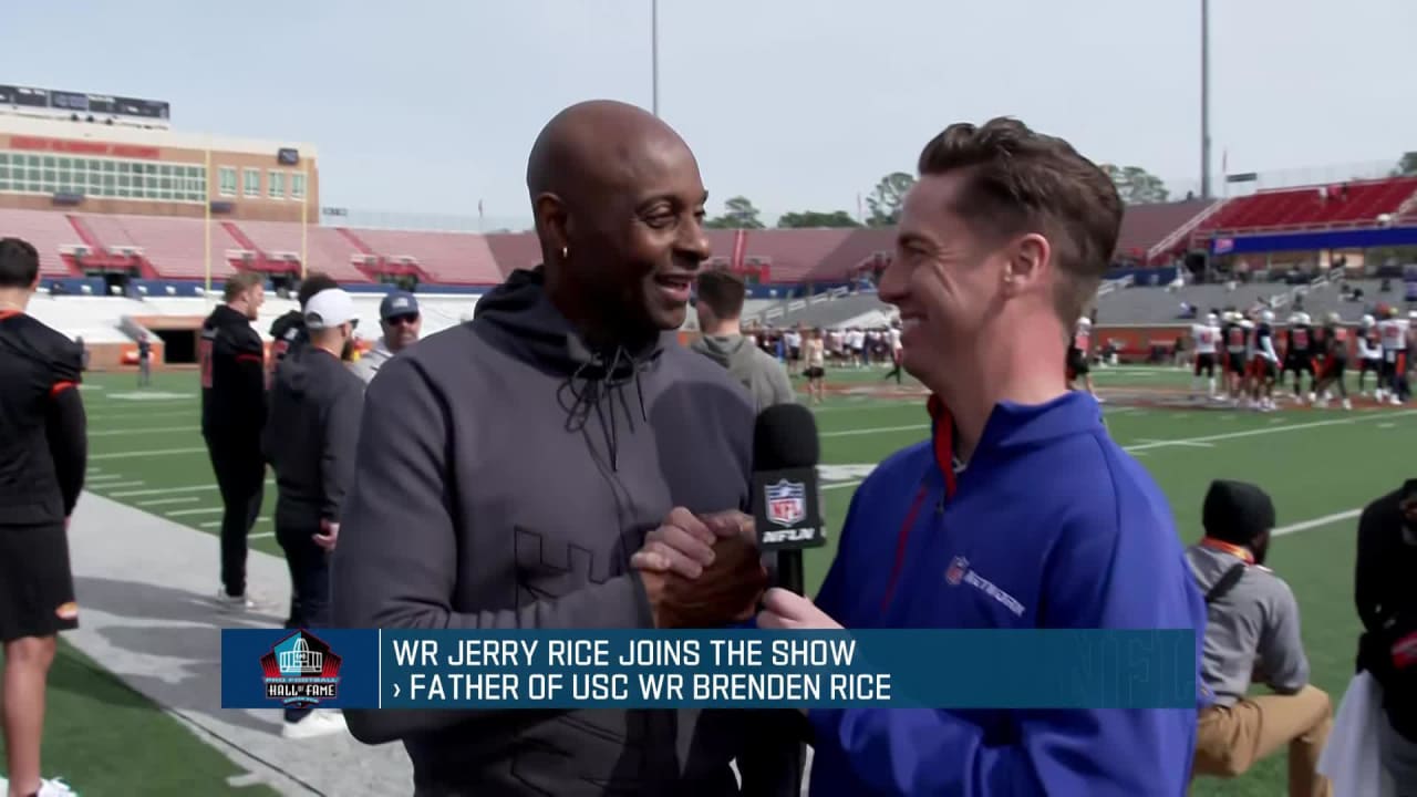 Hall of Famer wide receiver Jerry Rice talks about his son, USC wide ...