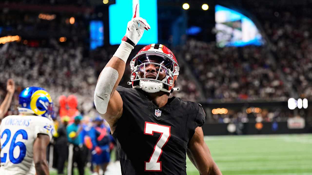 Bijan Robinson soars to 93-yard TD in stellar showing vs. Rams: I was ...