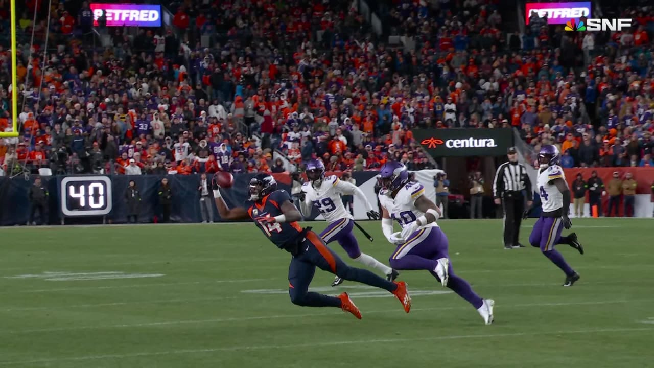 Denver Broncos wide receiver Courtland Sutton's one-handed grab for a ...