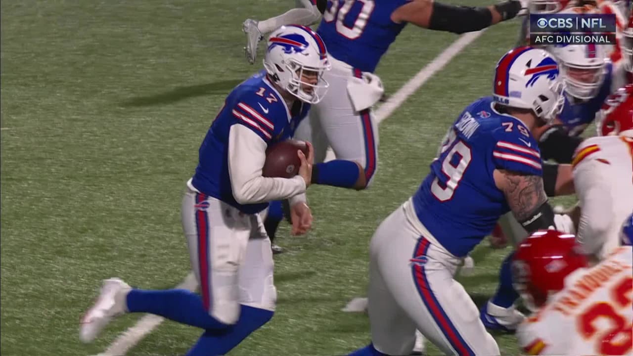 Buffalo Bills quarterback Josh Allen powers his way to end zone for 2nd rushing TD of Divisional ...