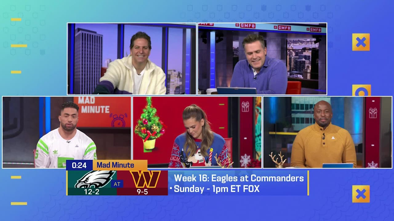 The 'Mad Minute' on Philadelphia Eagles-Washington Commanders in Week 16 | 'GMFB'