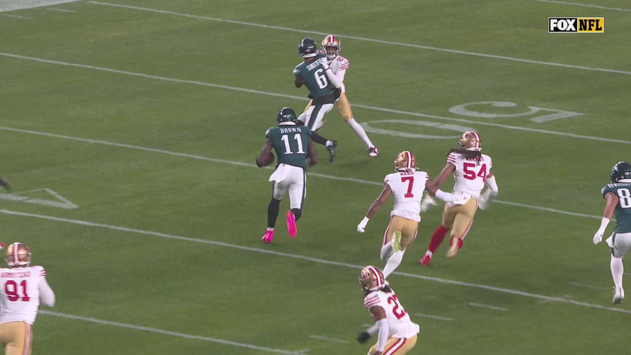 Philadelphia Eagles quarterback Jalen Hurts and wide receiver A.J ...