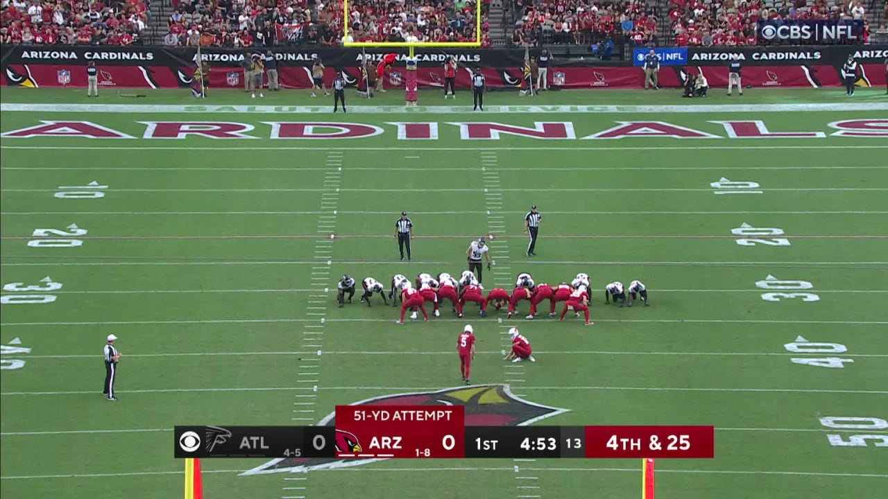 Arizona Cardinals kicker Matt Prater's 51-yard FG splits uprights to ...