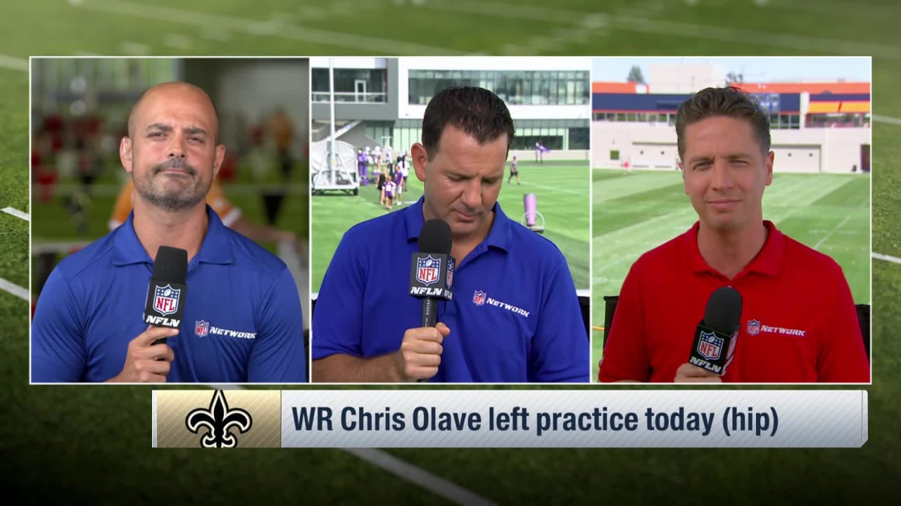 NFL Network Insider Tom Pelissero: New Orleans wide receiver Chris Olave suffered a hip injury ...