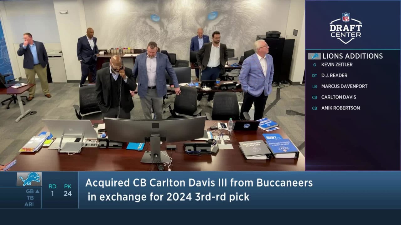 Take a look into the Detroit Lions draft room after trade with the ...