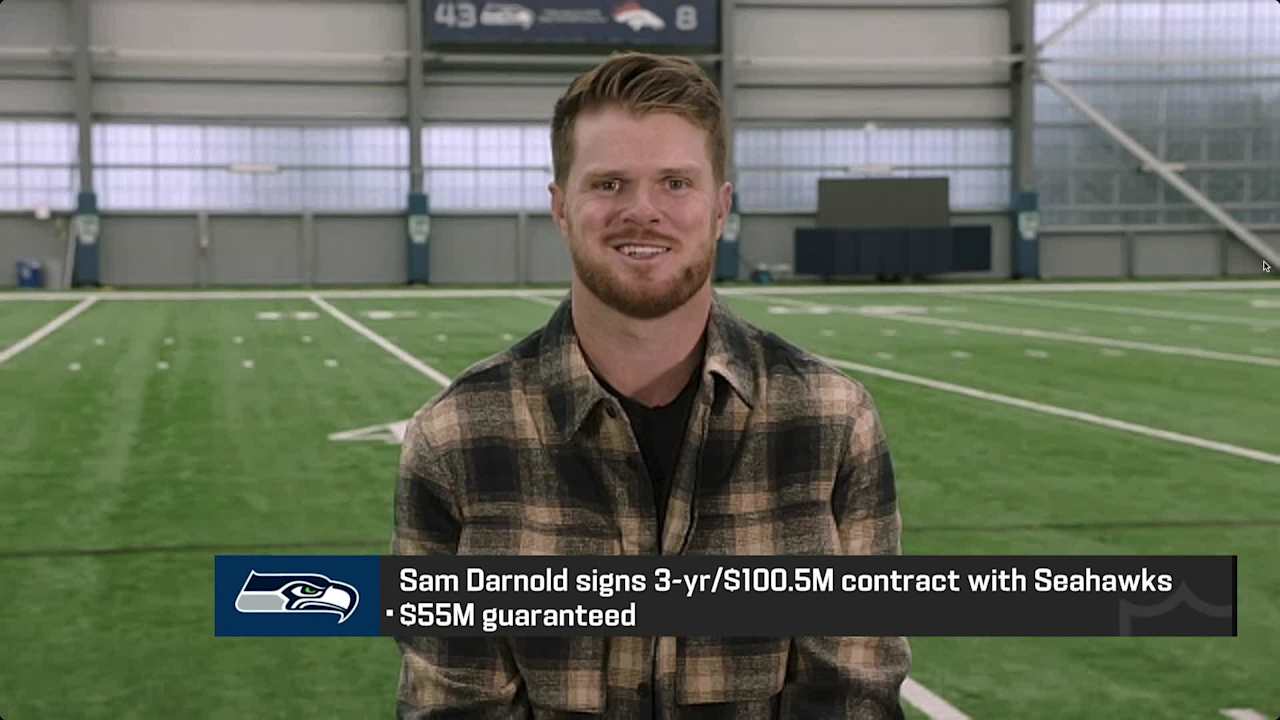 Quarterback Sam Darnold joins 'The Insiders' for exclusive interview following his new Seattle ...