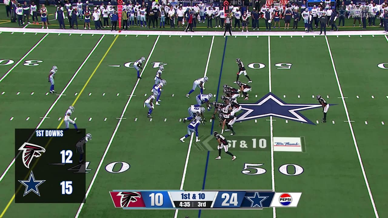 Atlanta Falcons quarterback Easton Stick does it himself for 12-yard ...