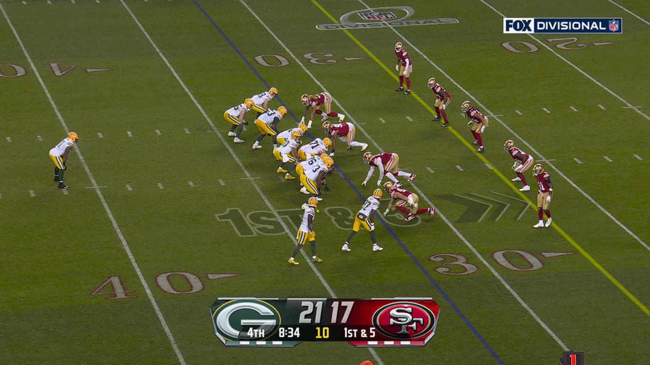 Green Bay Packers running back Emanuel Wilson clears San Francisco ...