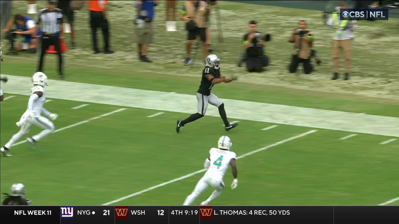 Las Vegas Raiders wide receiver Tre Tucker's toe-tap catch yields 23 ...