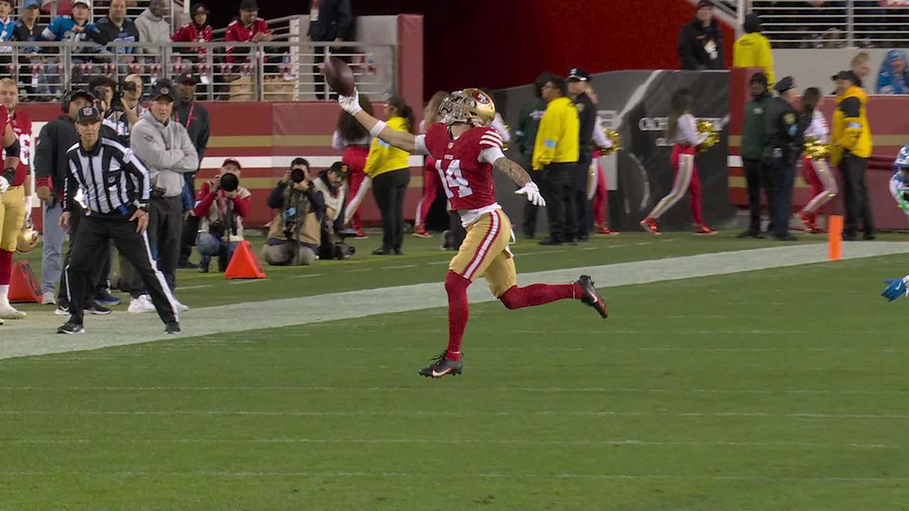 San Francisco 49ers wide receiver Ricky Pearsall's one-handed juggling ...