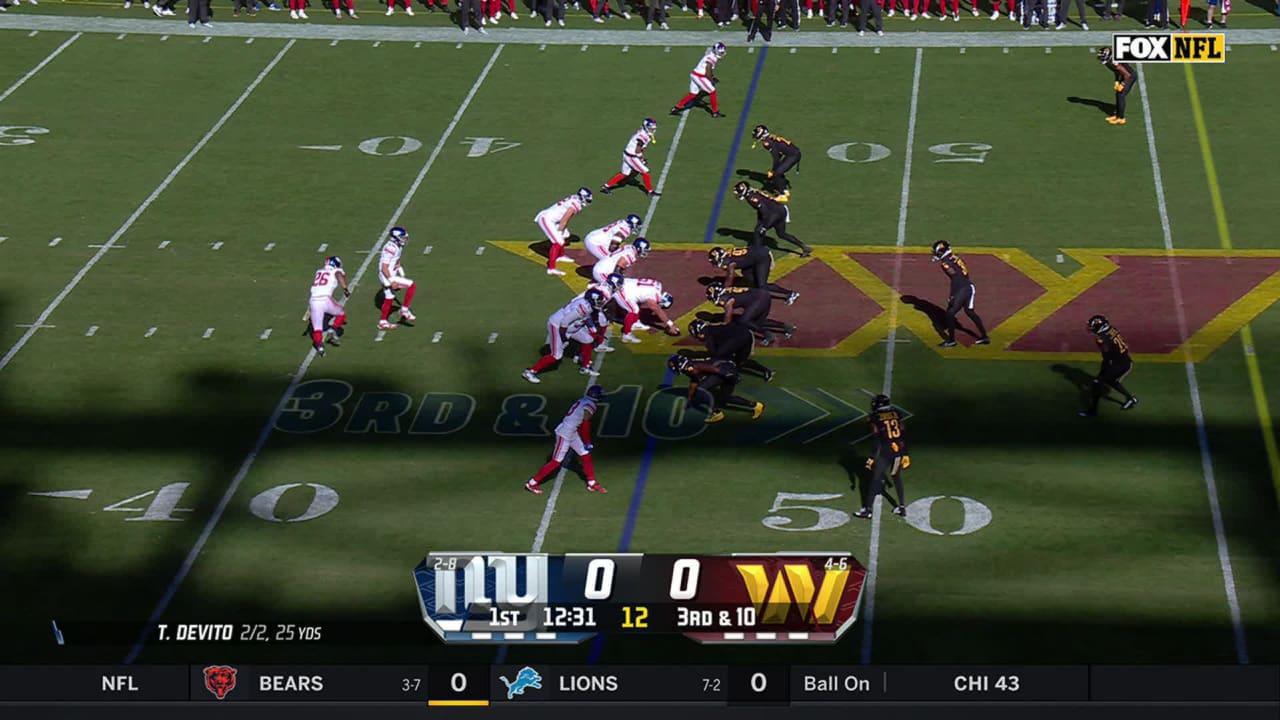 Washington Commanders defensive end KJ Henry drops New York Giants ...