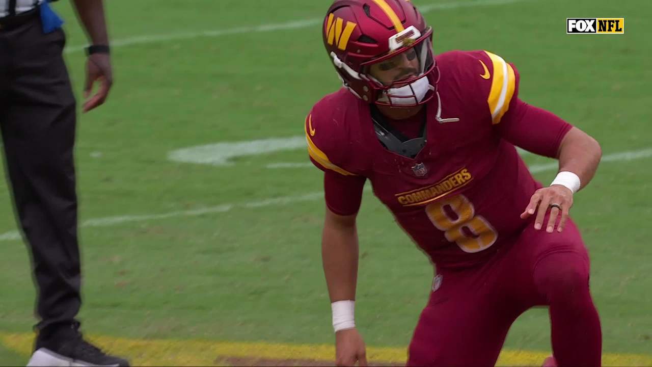 Washington Commanders quarterback Marcus Mariota's best plays from 2-TD game vs. Las Vegas ...