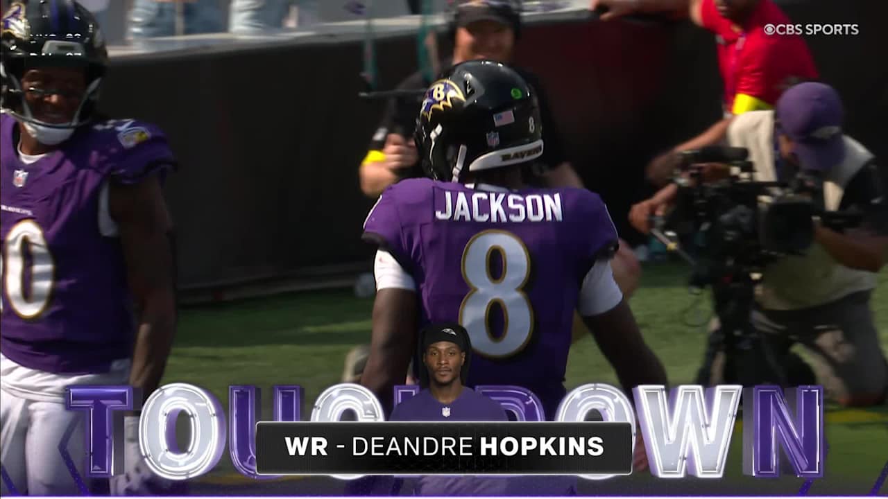Baltimore Ravens wide receiver DeAndre Hopkins rewinds the clock with 23-yard touchdown catch