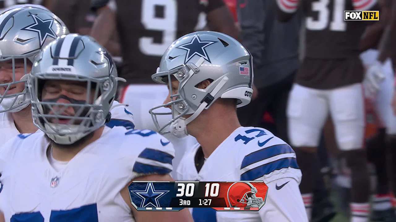 Dallas Cowboys kicker Brandon Aubrey's 57-yard field goal wows Tom ...