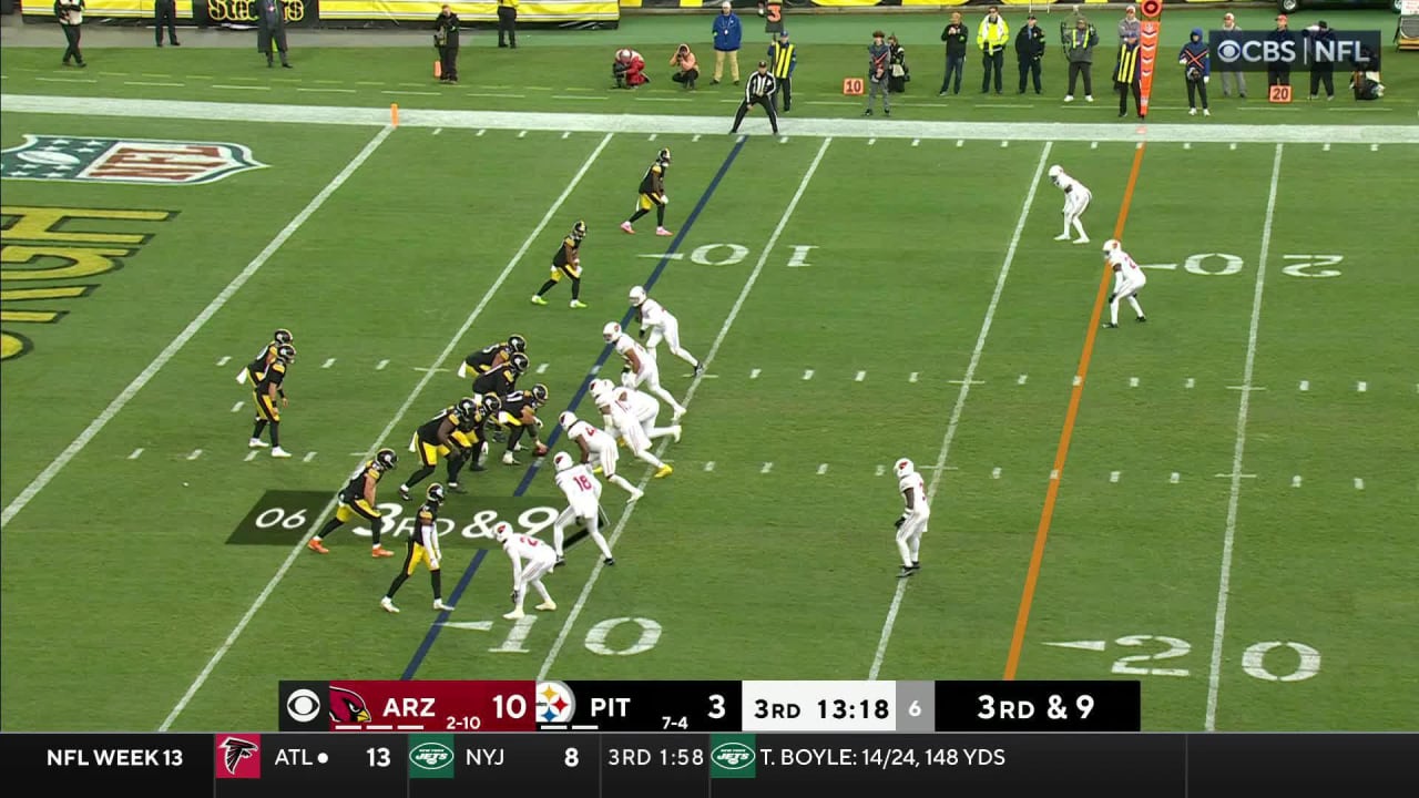 Pittsburgh Steelers tight end Pat Freiermuth fights for first down ...