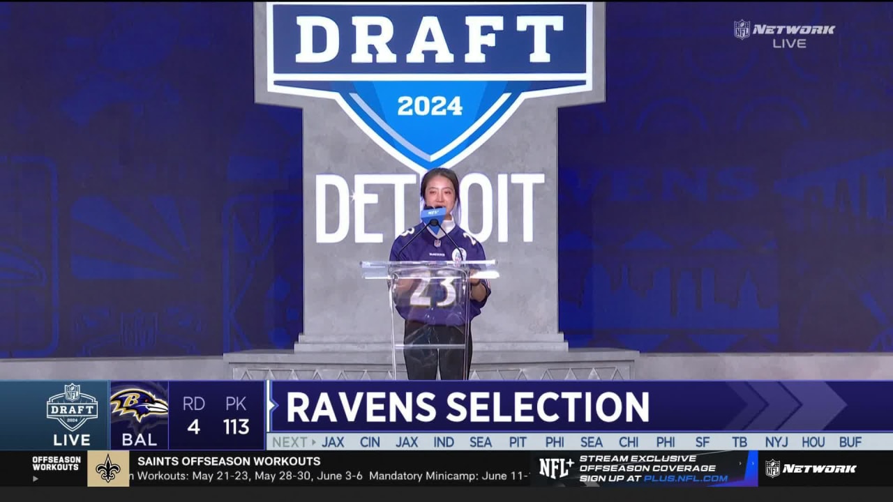 Baltimore Ravens select wide receiver Devontez Walker with No. 113 pick ...