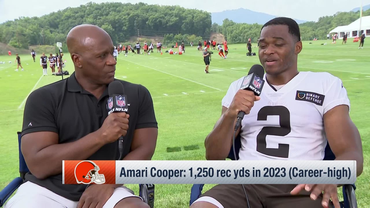 Cleveland Browns wide receiver Amari Cooper talks to NFL Network's ...