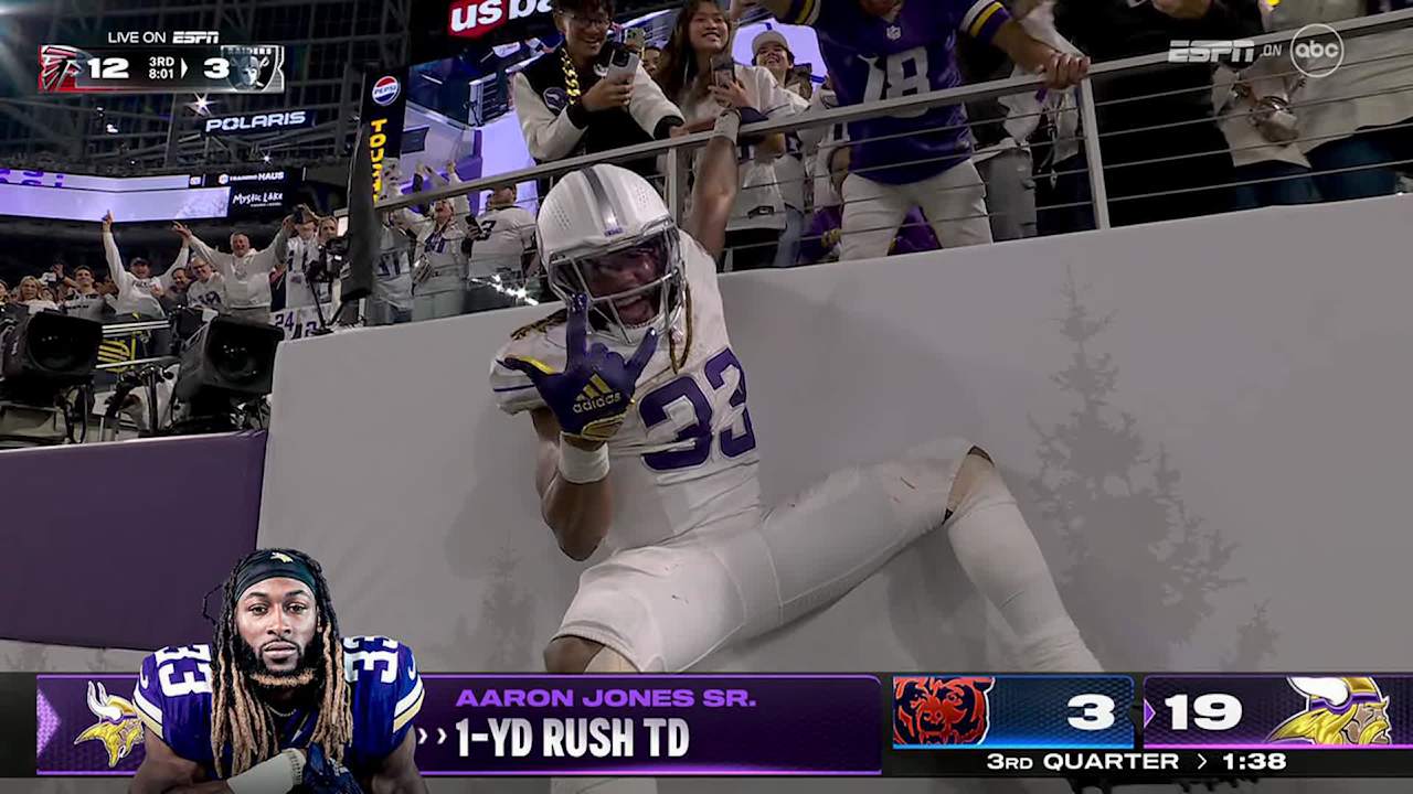 Minnesota Vikings running back Aaron Jones' best plays from 106-yard ...