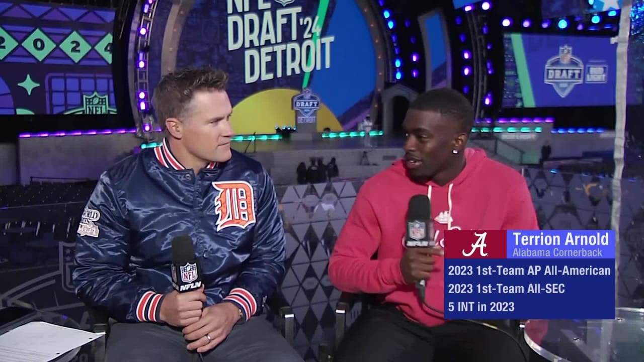 Alabama cornerback prospect Terrion Arnold joins 'GMFB' on day of '24 draft