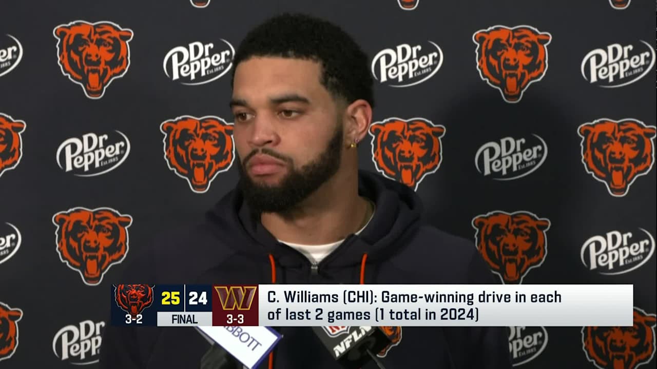 Chicago Bears quarterback Caleb Williams reflects on Bears’ statement ...