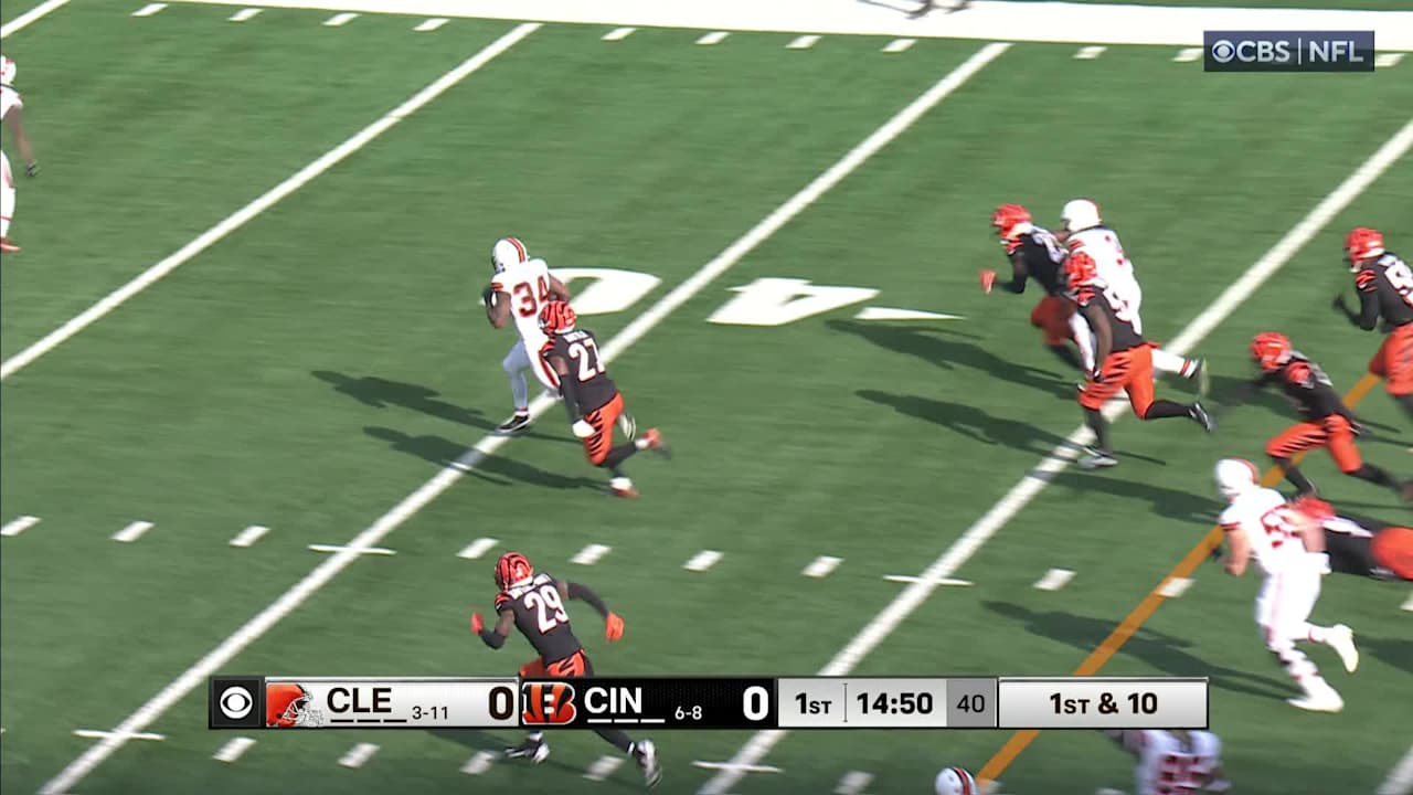 Can't-Miss Play: 66-yard run! Cleveland Browns running back Jerome Ford ...