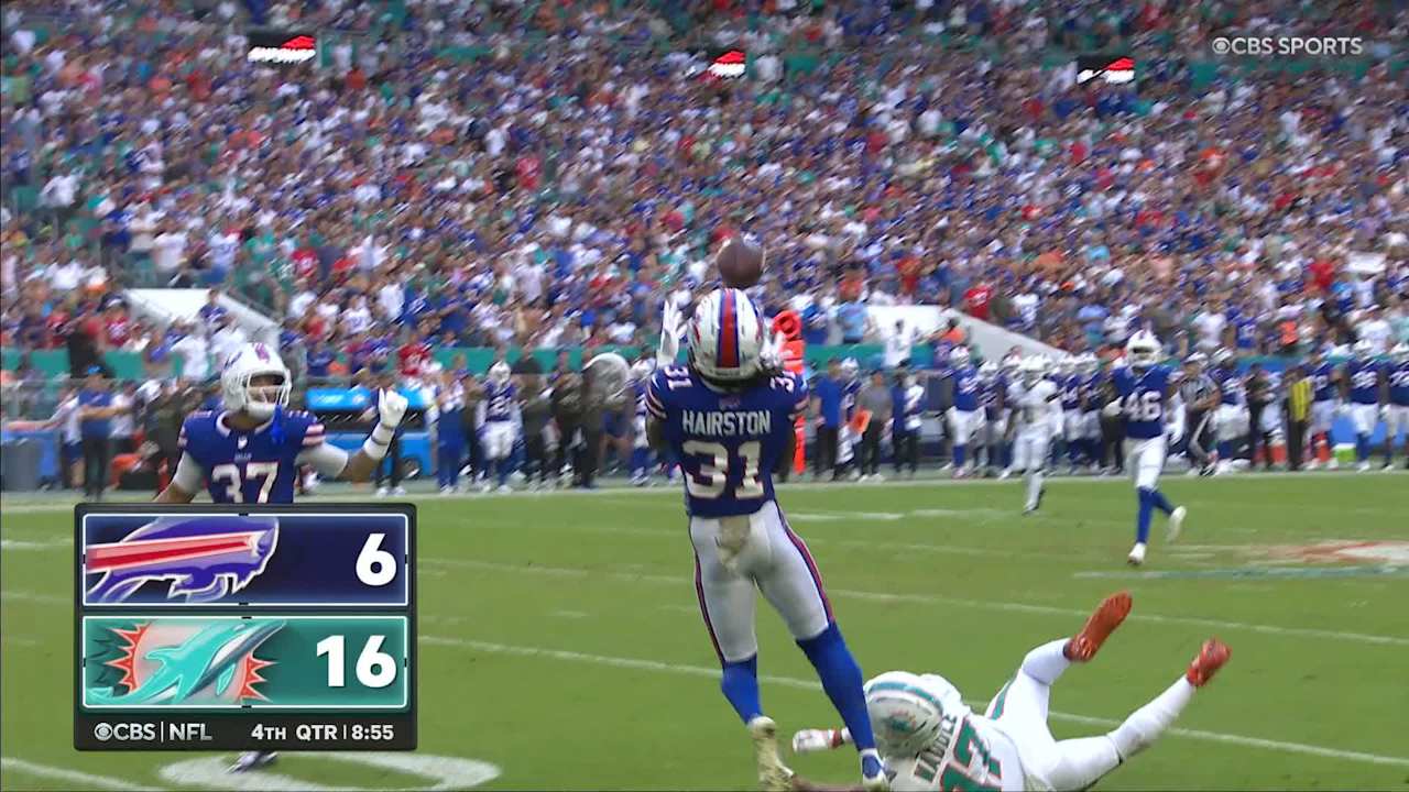 Buffalo Bills cornerback Maxwell Hairston's second NFL interception ...