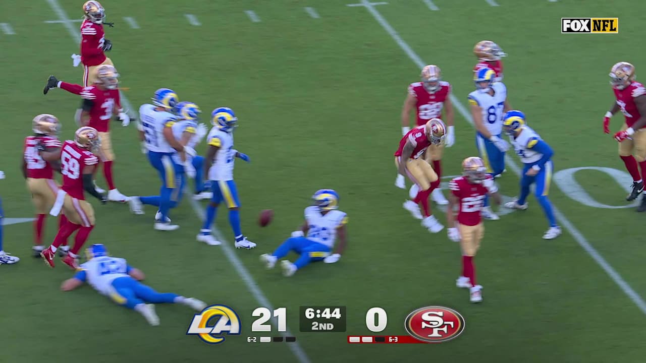 San Francisco 49ers wide receiver Skyy Moore's 27-yard punt return ...