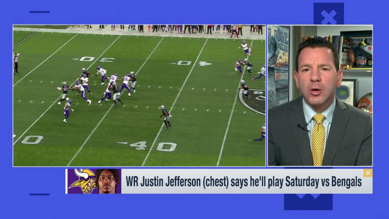 NFL Network Insider Ian Rapoport: Minnesota Vikings wide receiver Justin Jefferson (chest) says ...