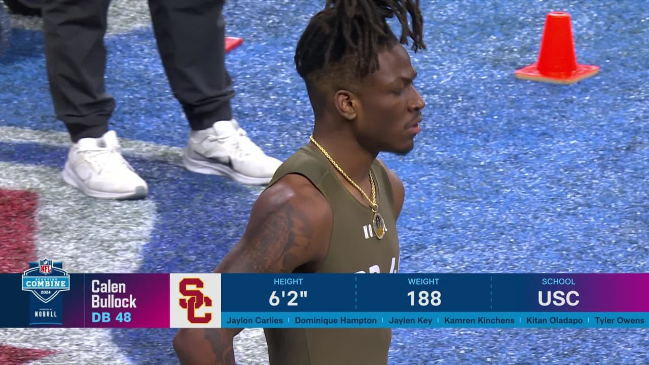 Safety Calen Bullock runs official 4.48-second 40-yard dash at 2024 combine