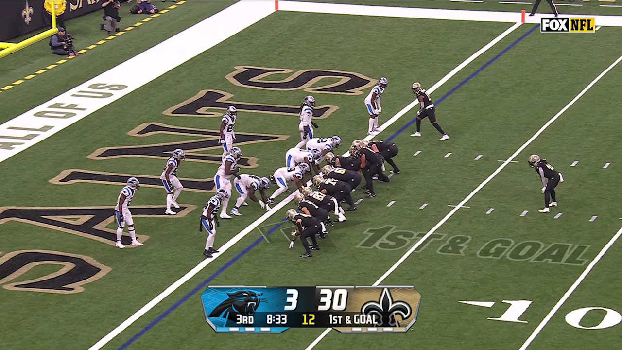 New Orleans Saints running back Alvin Kamara's first touchdown of 2024 ...