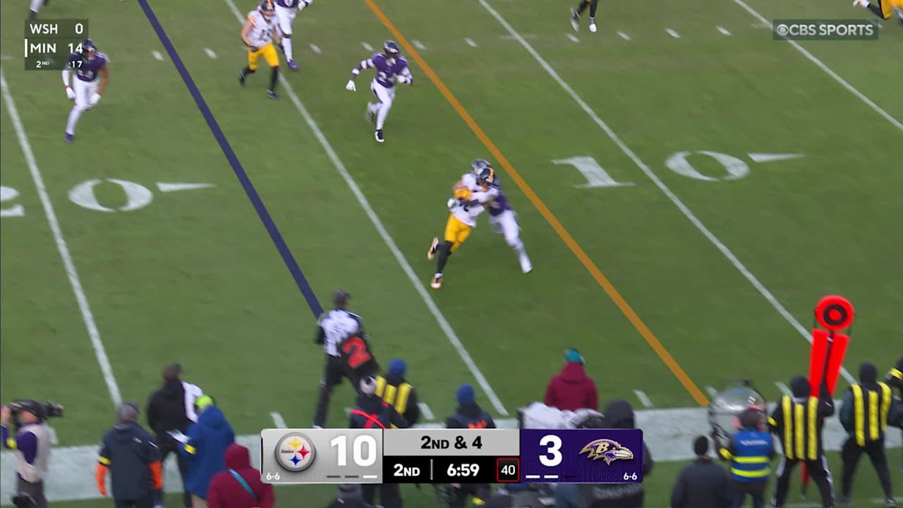 Pittsburgh Steelers wide receiver Adam Thielen's first catch as a ...