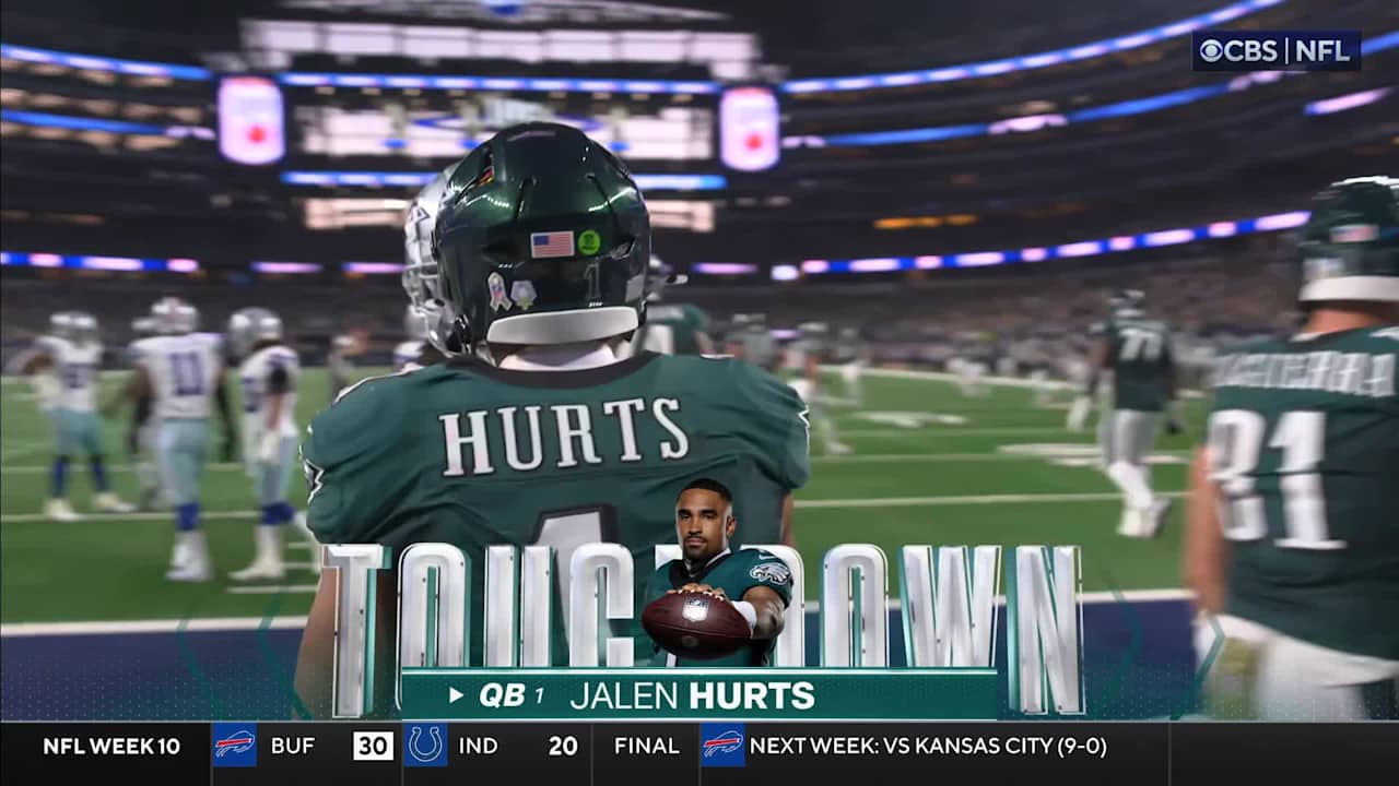 Philadelphia Eagles quarterback Jalen Hurts' best plays from 4-TD game vs. Dallas Cowboys | Week 10