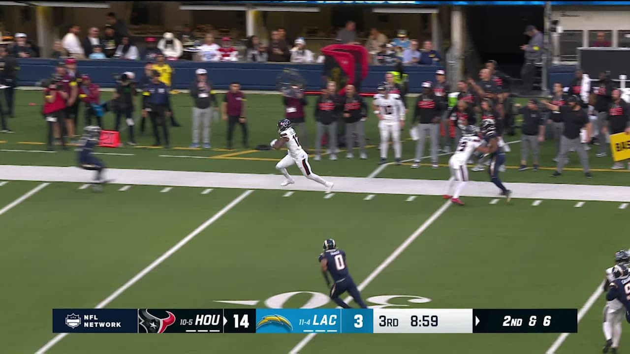 Houston Texans wide receiver Nico Collins deploys his truck stick ...