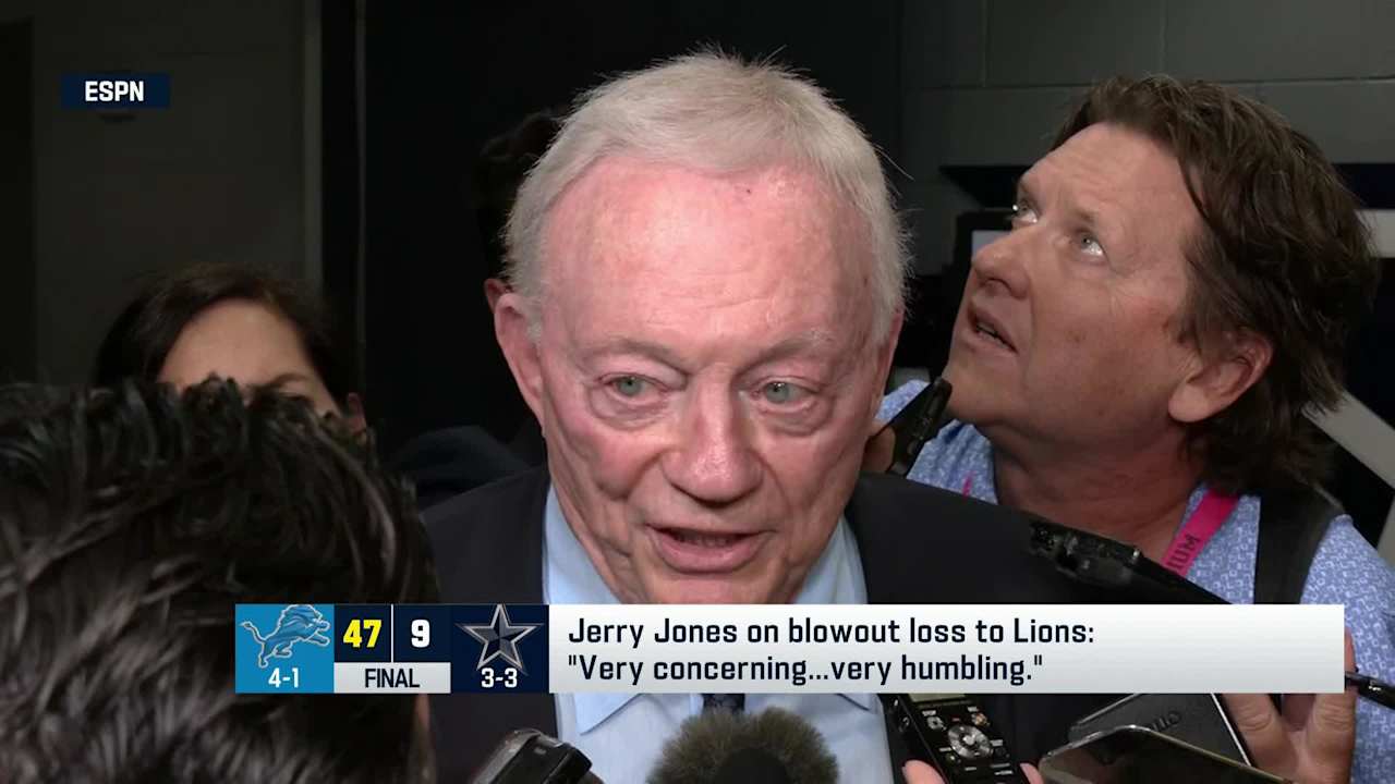 Dallas Cowboys owner Jerry Jones on Cowboys' 38-point loss: 'I'm not ...