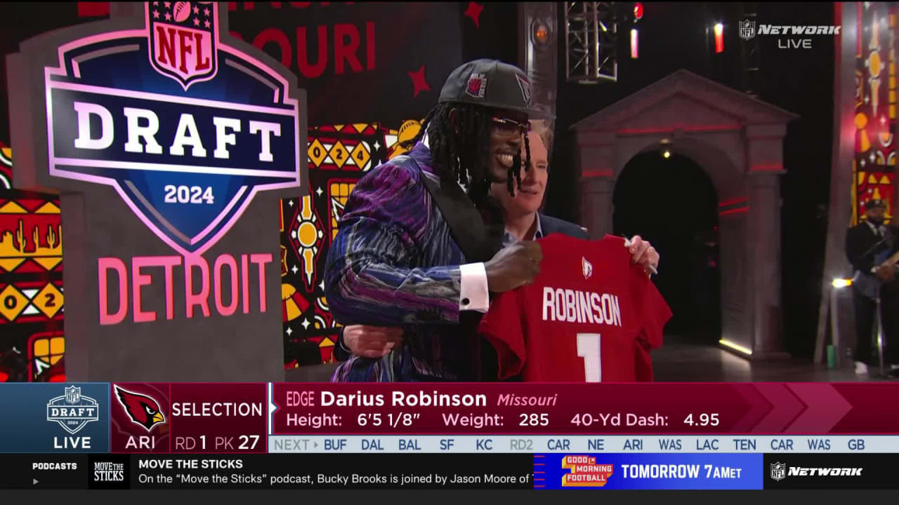 Arizona Cardinals select EDGE rusher Darius Robinson with No. 27 pick ...