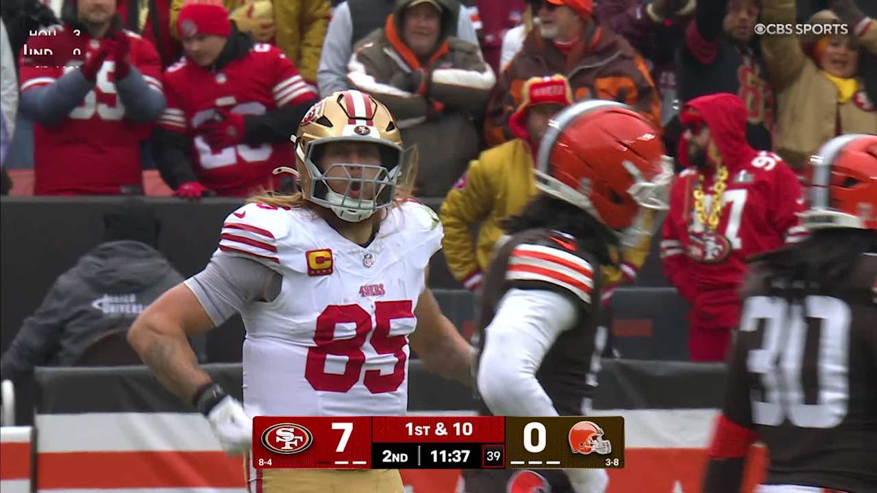 San Francisco 49ers tight end George Kittle's nifty 14-yard catch and ...