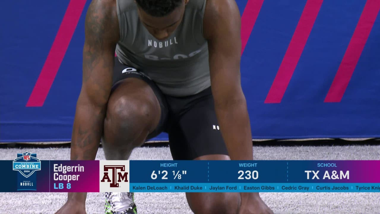 Linebacker Edgerrin Cooper's 2024 NFL Scouting Combine workout