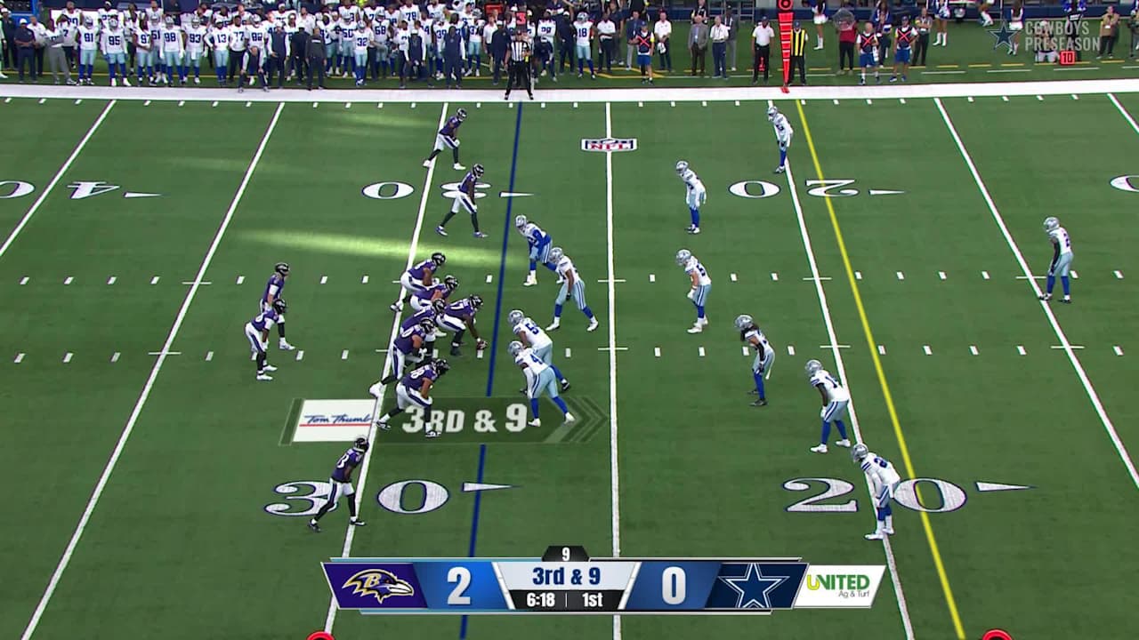 Baltimore Ravens quarterback Cooper Rush makes throw on time to wide ...