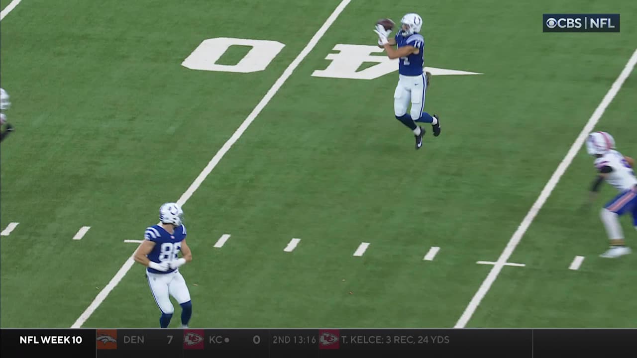 Indianapolis Colts quarterback Joe Flacco flicks pass to wide receiver ...