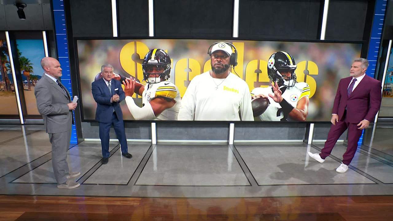NFL Network analysts Kurt Warner, Steve Mariucci and host Rich Eisen ...